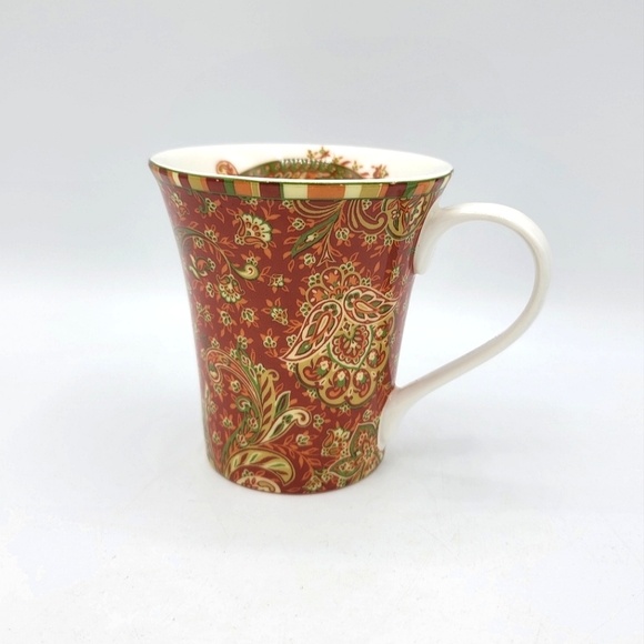 222 Fifth | Dining | 222 Fifth Fine China Maharana Red Paisley Fluted ...